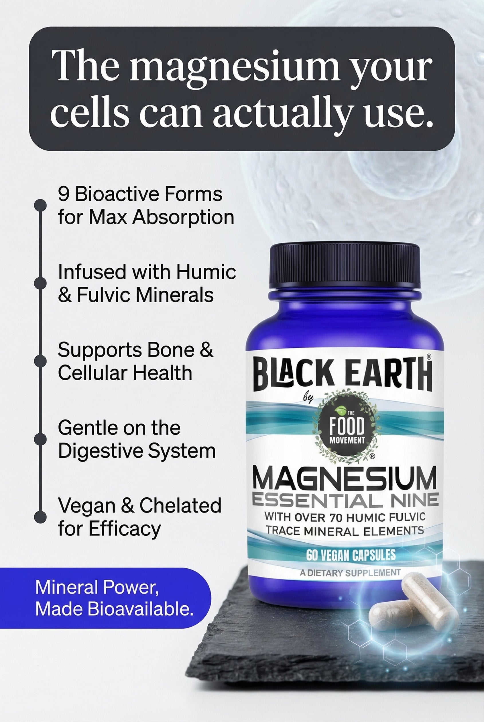Black Earth Magnesium Essential Nine by the Food Movement